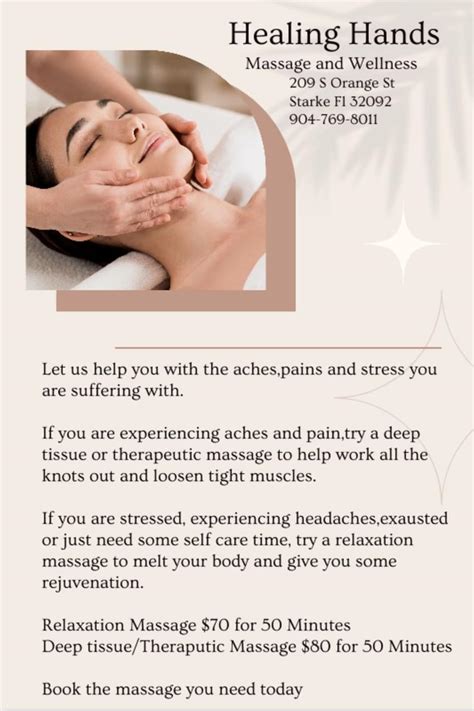 Healing Hands Massage And Wellness Starke Starke Fl