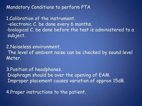 Tests For Auditory Assessment Pptx