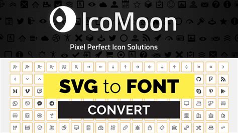 How To Convert Svg Icons Into Fonts Using Icomoon App Using Icomoon