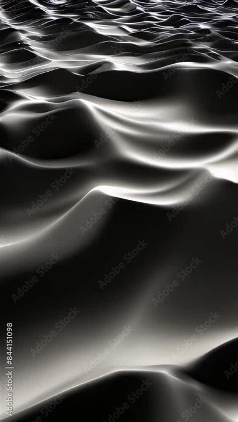 Modern And Elegant Black Wave Design With Soft Highlights And Dynamic Curves Abstract Metallic