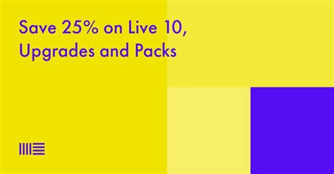 Save 25 On Ableton Live 10 Upgrades And Packs Ableton