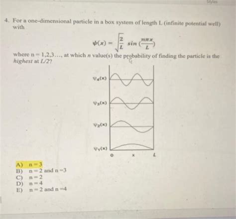 solved for a one dimensional particle in a box system of