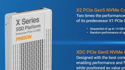 Phison Ssd Controller X2 Und Xdc Mit Pcie 50 Angekündigt Computerbase