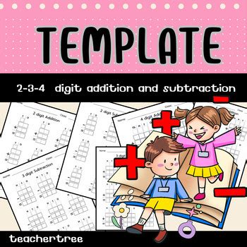Regrouping Template For 2 3 And 4 Digit Addition Or Subtraction