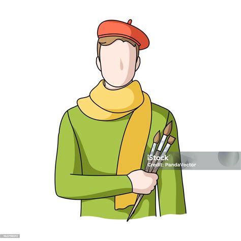 Artistprofessions 만화 스타일 벡터 기호 재고 일러스트 웹에서 단일 아이콘 벡터에 대한 스톡 벡터 아트 및 기타 이미지 Istock