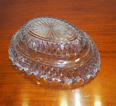 Superb Georgian Irish Oval Cut Glass Bowl 630931 Uk