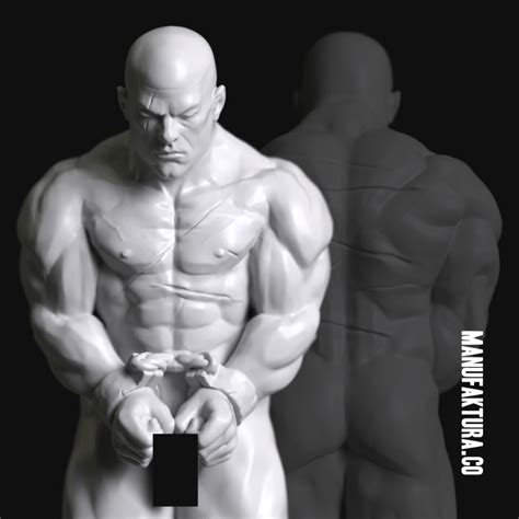 D Printable Sub Series B Naked Bound Male Gene Forged Warrior