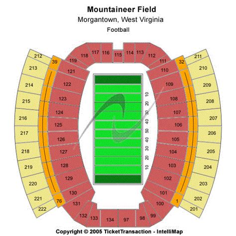 Wvu Football Stadium Seating Chart