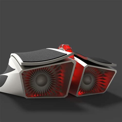 Game Mouse With Jet Engine Elements