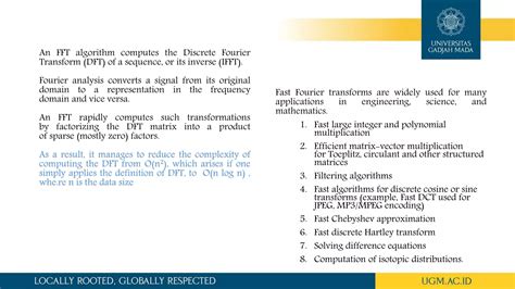 fast fourier transform analysis pptx