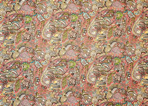 Multi Color Georgette Satin Fabric Traditional Print 14250