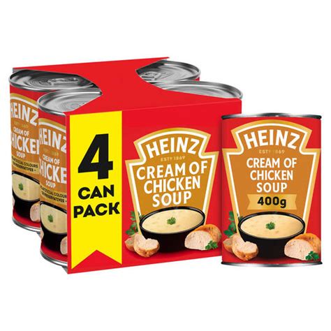 Heinz Cream Of Chicken Soup 4 X 400g Tinned Soup Iceland Foods