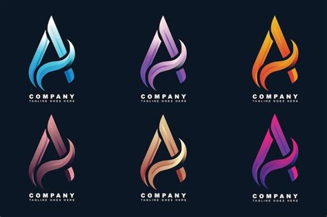 Una Plantilla De Diseño Vectorial De La Letra Del Logotipo Vector Premium