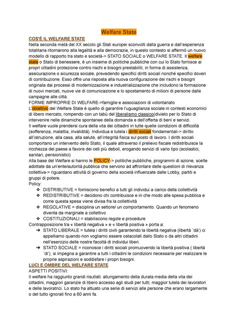 Welfare State E Terzo Settore Welfare State CosÈ Il Welfare State