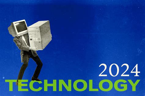 In A Photo Illustration A Man With A Computer Monitor For A Head Carries A Cpu Text Against A