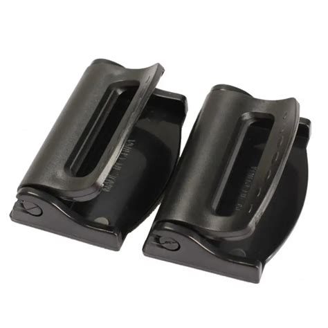SEKINEW Hot Pcs Car Seat Belts Clips Safety Adjustable Stopper Buckle Plastic Clip Black In