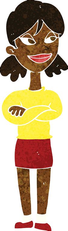 말풍선이 있는 의기양양한 여자 귀여운에 대한 스톡 벡터 아트 및 기타 이미지 귀여운 그리기 기이함 Istock