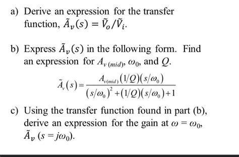 Solved Figure 1 An Active Band Pass Filterfunction