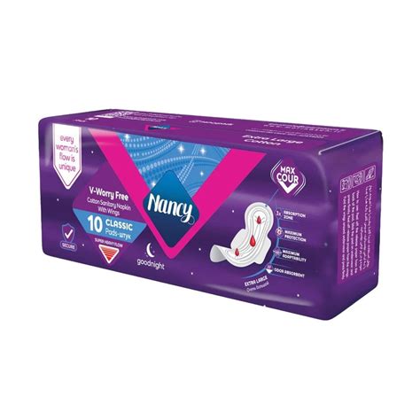 قیمت و خرید نوار بهداشتی نانسی مدل نانوون سایز خیلی بزرگ هشت بسته 10 عددی