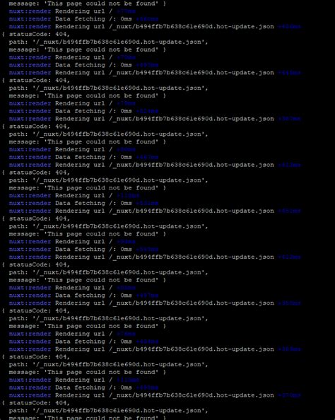 Hot Reloading Issue This Page Could Not Be Found · Issue 25 · Nuxt