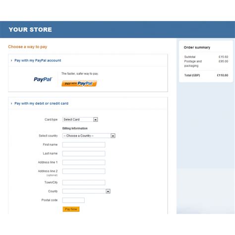 Paypal Pro Hostedintegral Solution Iframe 15x2x30