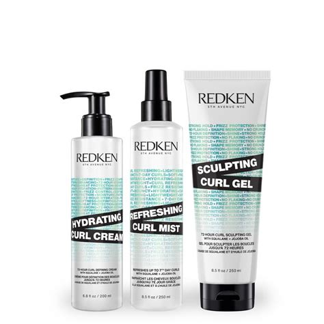 Redkens Curl Styling Trio Curl Refresher Cream And Gel Redken