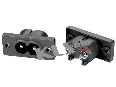 C8 AC Power Socket Solder Tyep KLS Connector