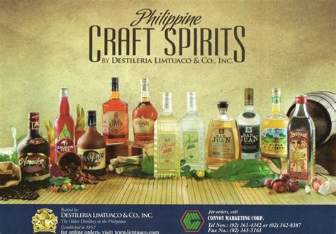 Destileria Limtuaco And Co Inc Lends Their Philippine Craft Spirits To
