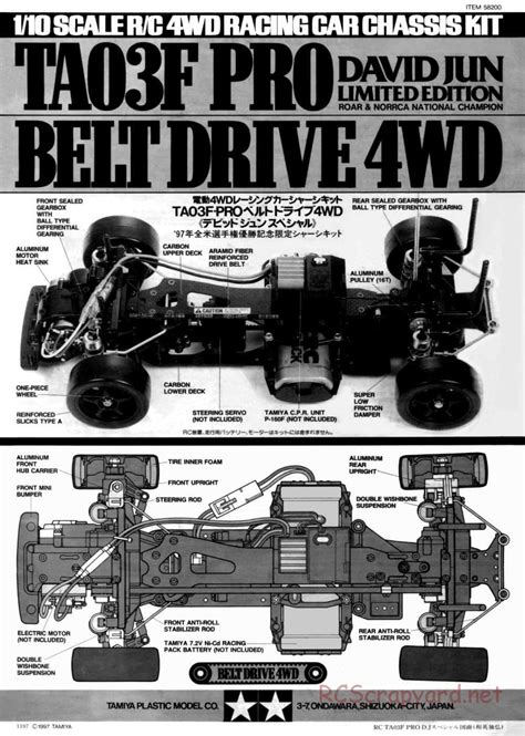 Tamiya 58200 Manual David Jun TA03F Pro Chassis RCScrapyard Radio Controlled Model Archive