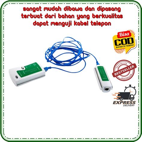 Jual Tester Network Cable Alat Penguji Kabel Jaringan Lan Rj45 Rj11 Bs