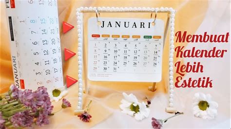 Tutorial Membuat Kalender Lebih Estetik Youtube