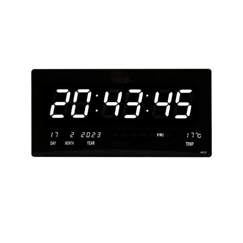 ⚡️buy Maxbell Rectangle Digital Wall Clock Usb Indoor Temperature Day Of Week Large Number White ⚡️buy Maxbell Rectangle Digital Wall Clock Usb Indoor Temperature Day Of Week Large Number White