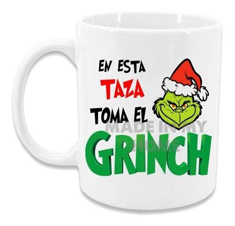 Taza Navideña El Grinch Personalizada Navidad Cuotas sin interés