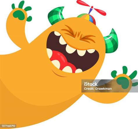 재미있는 만화 웃는 괴물 캐릭터 귀엽고 행복한 외계인 생물의 일러스트 할로윈 디자인 벡터 가공의 인물에 대한 스톡 벡터 아트 및 기타 이미지 Istock