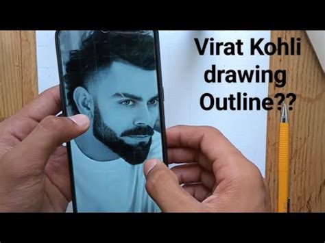 Virat Kohli Drawing Outline YouTube