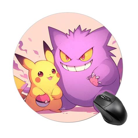 Pikachu Mouse Pad Anime For Office Desk Computer Desk Gaming Room