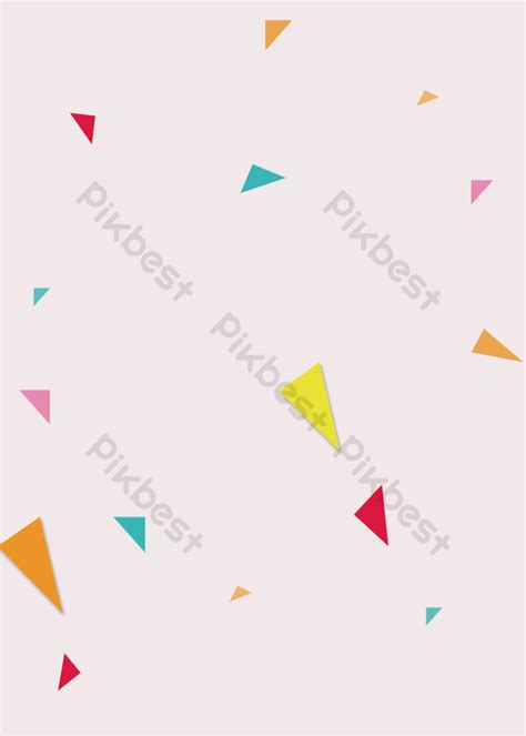 Colorful Triangles Simple Triangle Background PSD Free Download Pikbest