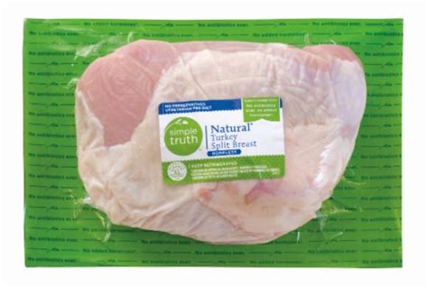 Simple Truth Natural Boneless Turkey Split Breast Lb Kroger