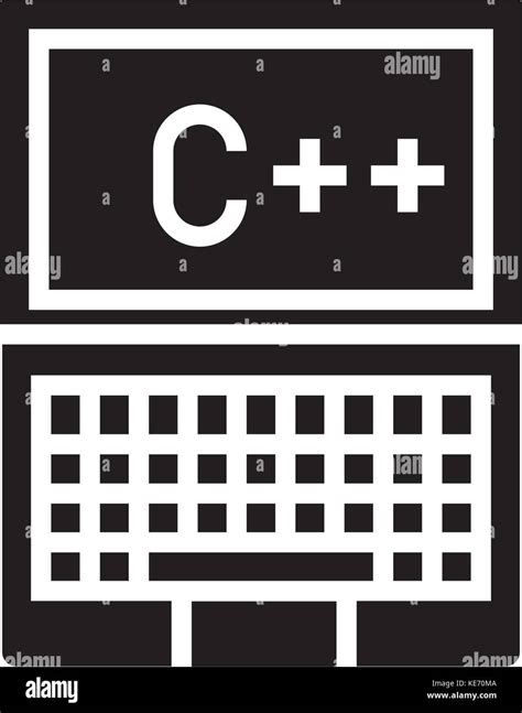 Programmer Notebook Icon Vector Illustration Black Sign On Isolated