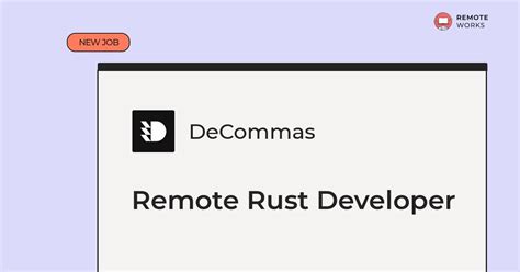 Remote Works On Linkedin Remotework Remotejobs Rust
