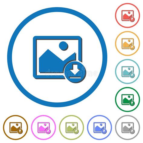 Download Image Icons With Shadows And Outlines Stock Vector Illustration Of Pictograms