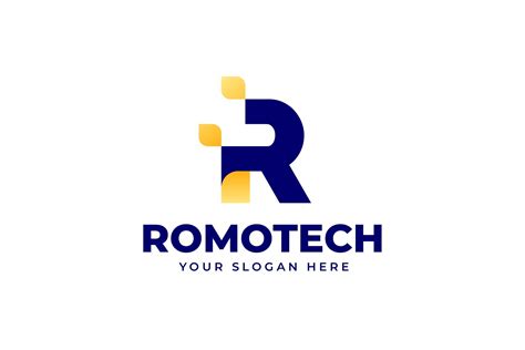 Letter R Tech Modern Logo Design Graphic By Blacksweet · Creative Fabrica