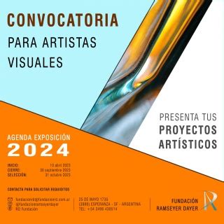 Convocatoria para Artistas Visuales Agenda Exposición 2024 FRD Concurso Arte digital Arte