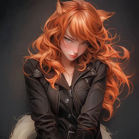 Cheems Sad Adult Fox Girl With Orange Hair Dark Ba By Ameliafirefox On