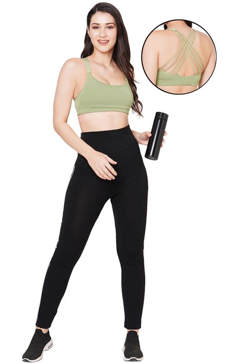 Organic Cotton Antimicrobial Low Impact Sports Bra With Removable Pads