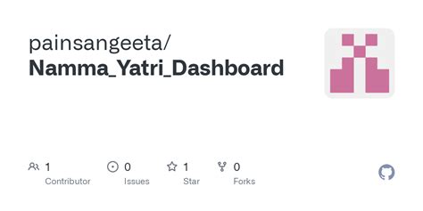 GitHub Painsangeeta Namma Yatri Dashboard