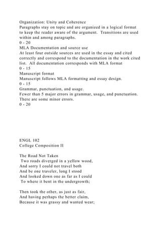 ENGL 102 College Composition IILength 4 6 Pages Docx