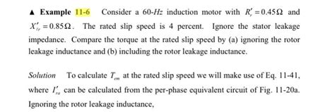 Solved Q5 In Example 11 6 The Calculation Is Based On Chegg Com