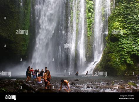 Tiu Kelep Waterfall Sendang Gile Lombok Nusa Tenggara Indonesia