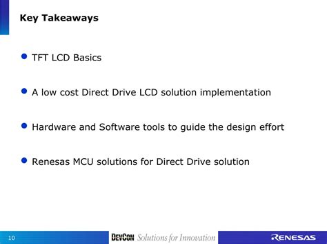 PPT ID Drive A Color TFT LCD Panel With Low Cost Flash MCUs PowerPoint Presentation ID